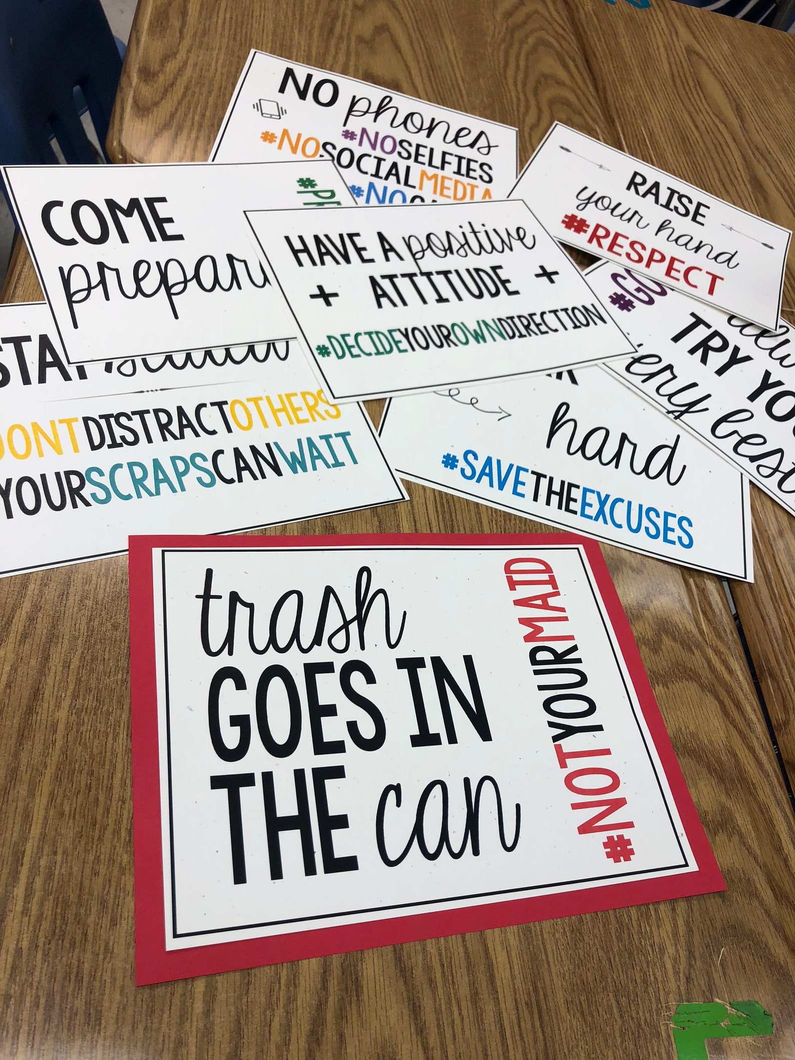 Hashtag Signs/posters for Bulletin Boards or Classroom: Printable - Etsy
