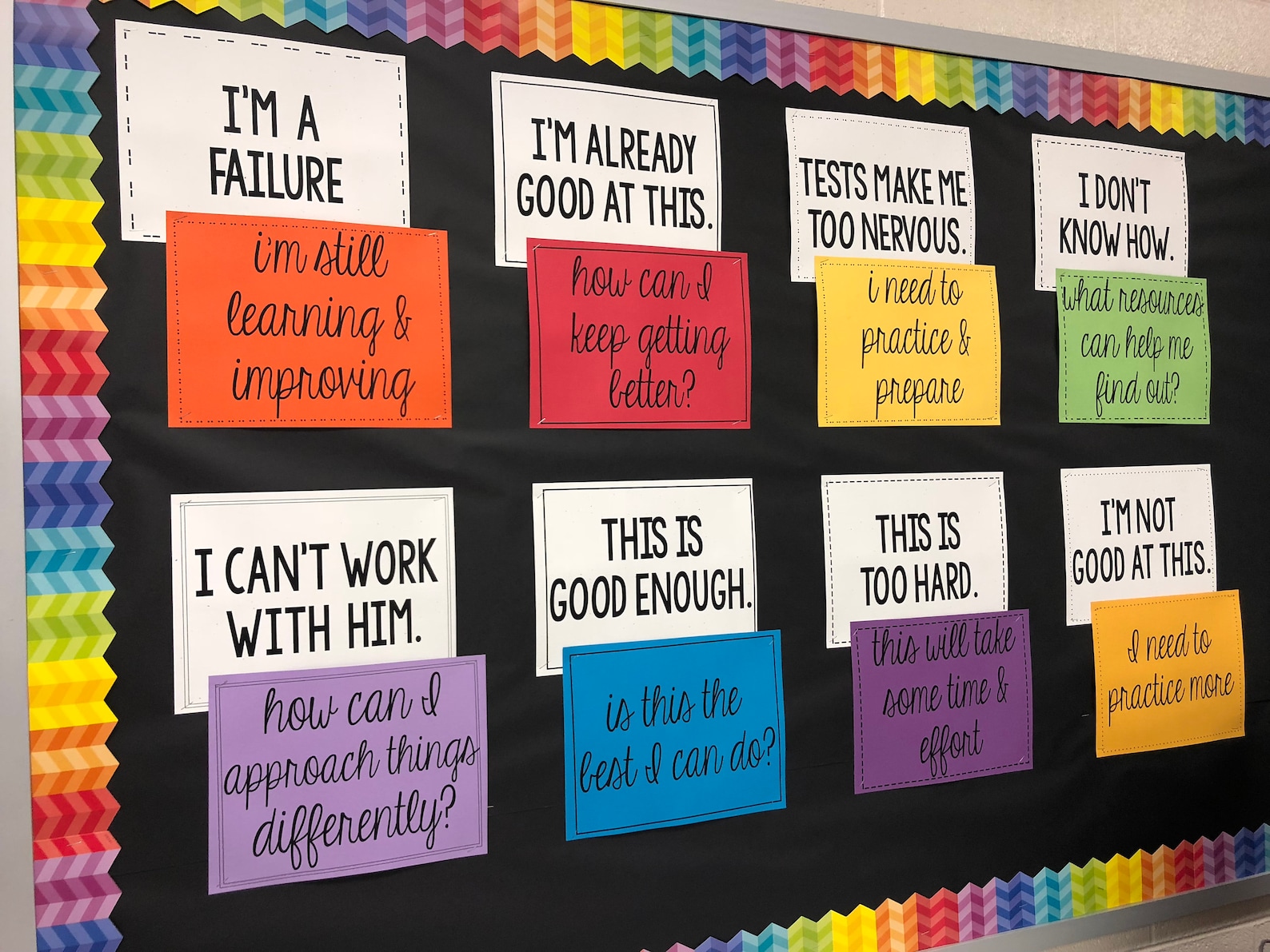 Growth Mindset Poster Set for Bulletin Board or Classroom | Etsy UK