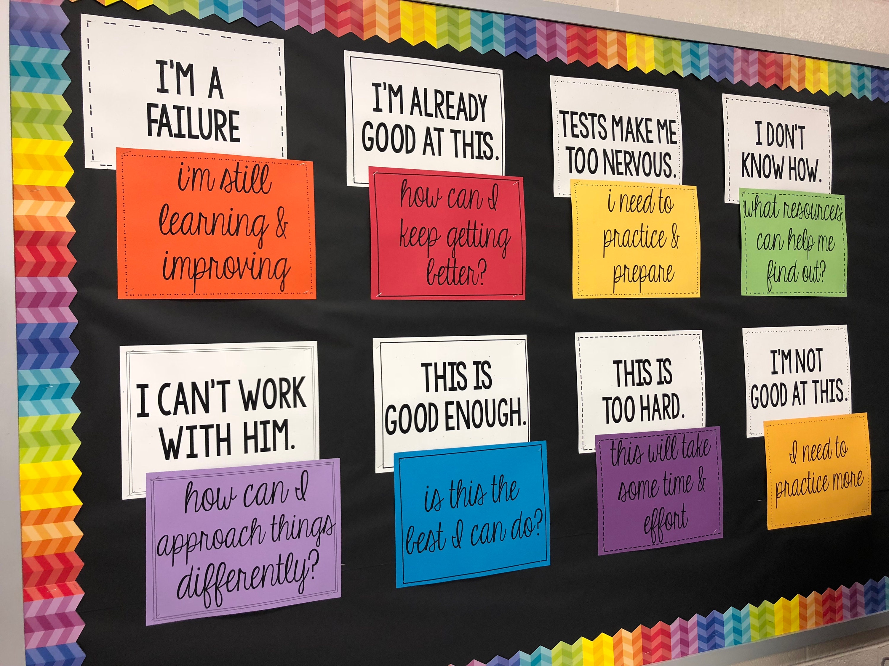 Growth Mindset Poster Set for Bulletin Board or Classroom - Etsy