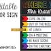 Where is the Teacher Editable Sign / Poster for Classroom | Etsy