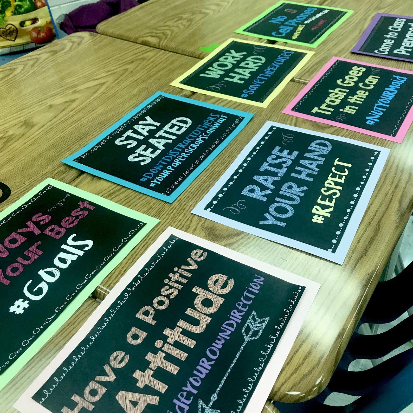 Hashtag Signs/posters for Bulletin Boards or Classroom - Etsy