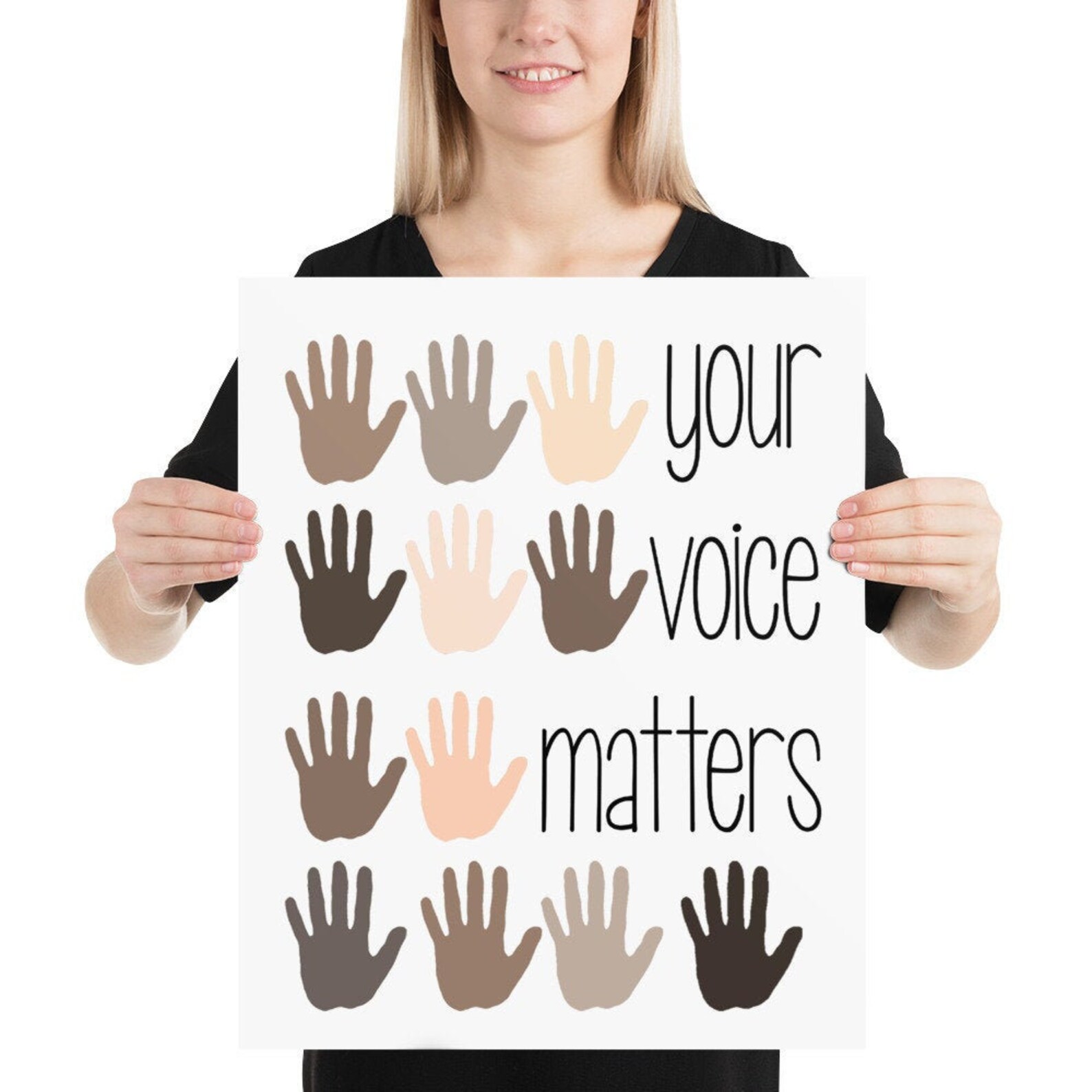 Classroom Poster: Your Voice Matters PHYSICAL POSTER | Etsy
