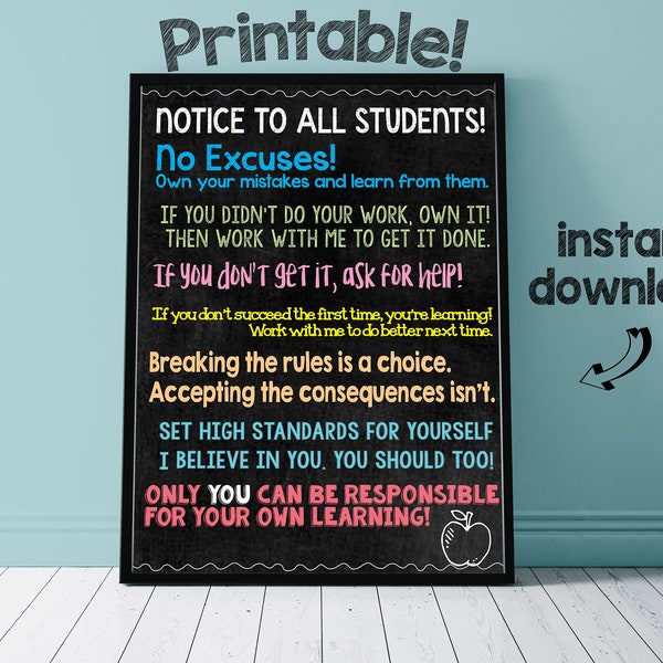 Classroom Rules - Etsy
