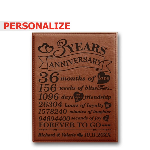 Engraved Leather Plaque - Etsy