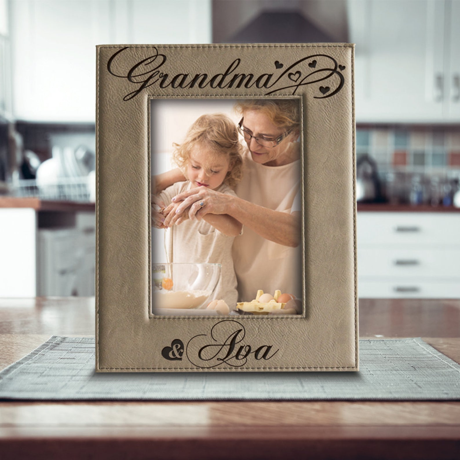 Personalized-grandma and Me-grandma Picture Frame-engraved - Etsy