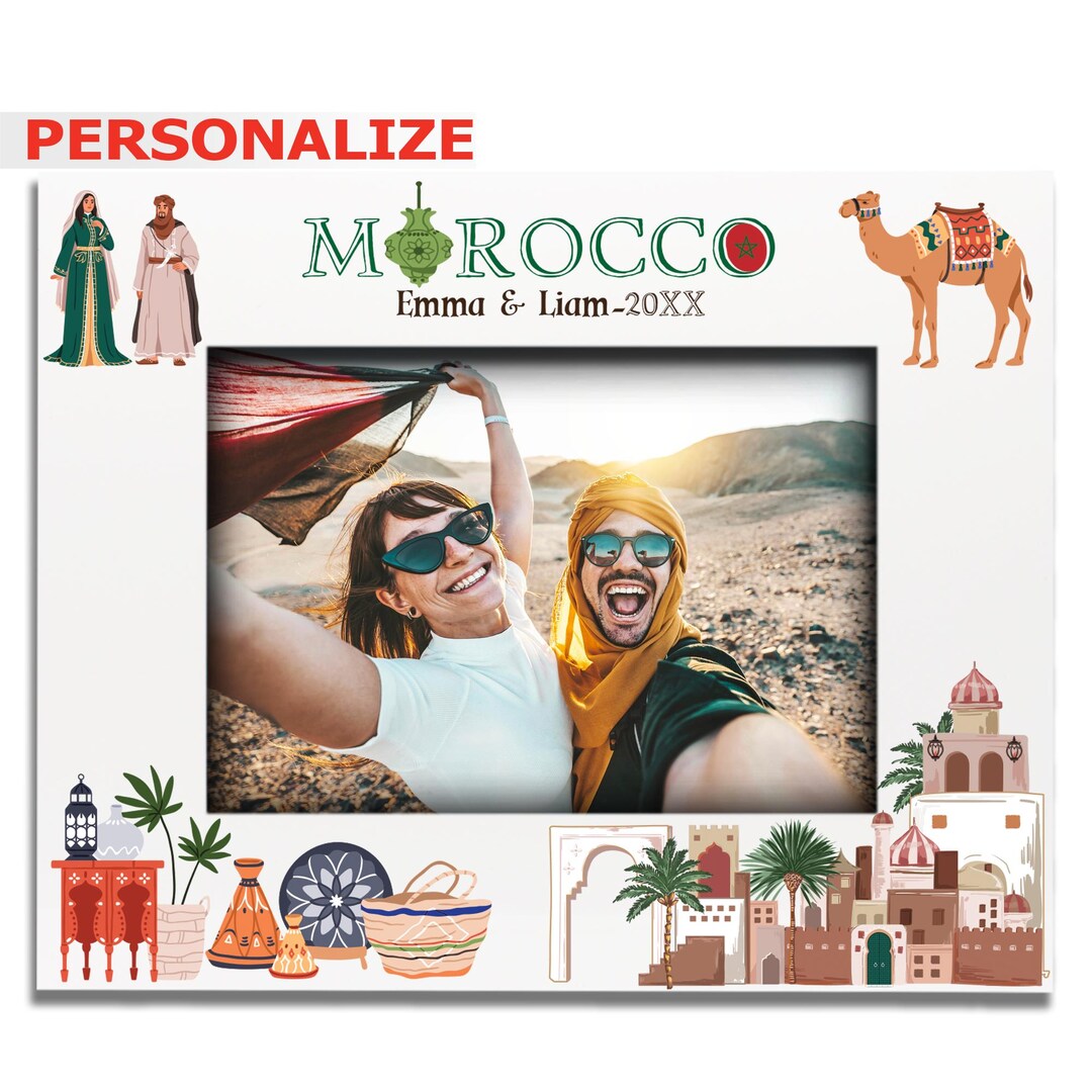 Personalize-morocco Theme Picture Frame-wedding, Honeymoon, Vacation ...