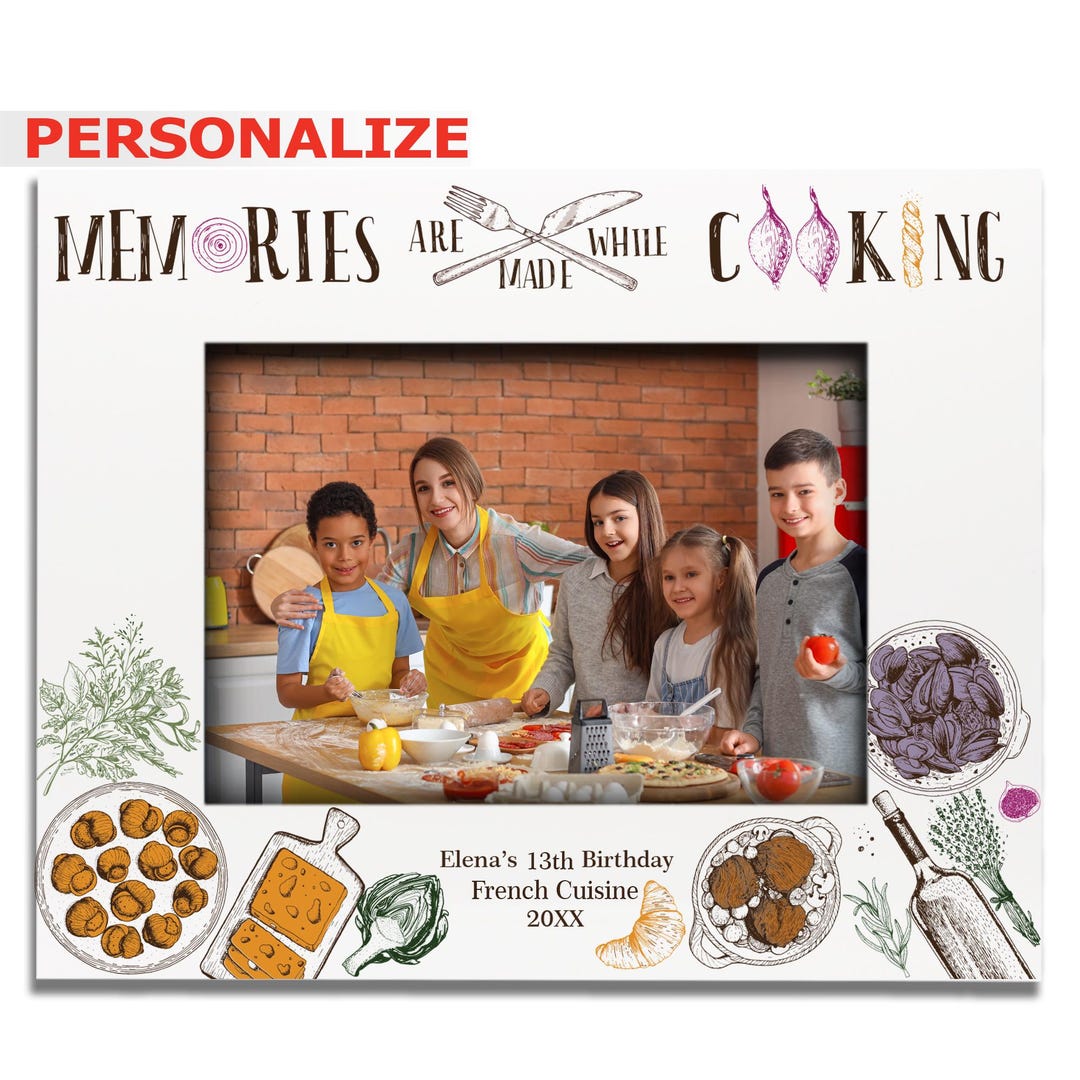 Personalize-french Cuisine Class School Theme Picture Frame-memories ...