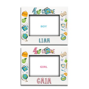 Personalized School Picture Frame: UV Print MDF Frame, Gift for Student ...