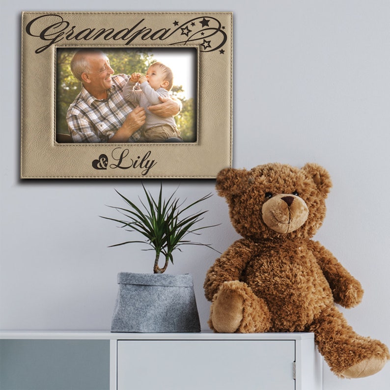 Personalized-grandpa and Me-grandpa Picture Frame-engraved - Etsy