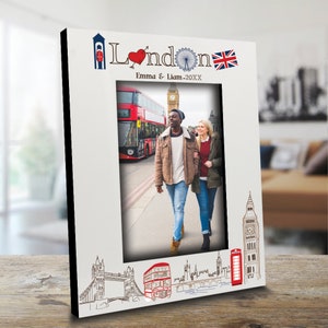 Personalize-london Picture Frame-wedding, Honeymoon, Vacation in London ...