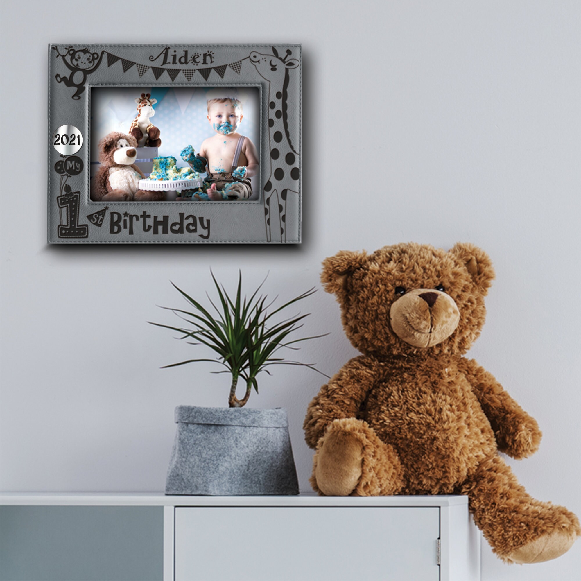 Personalized-my FIRST Birthday Picture Frame Personalize - Etsy