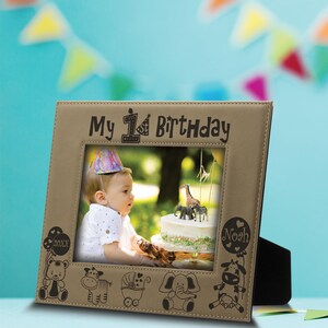 Personalized-my FIRST Birthday Picture Frame- Personalize Picture Frame ...