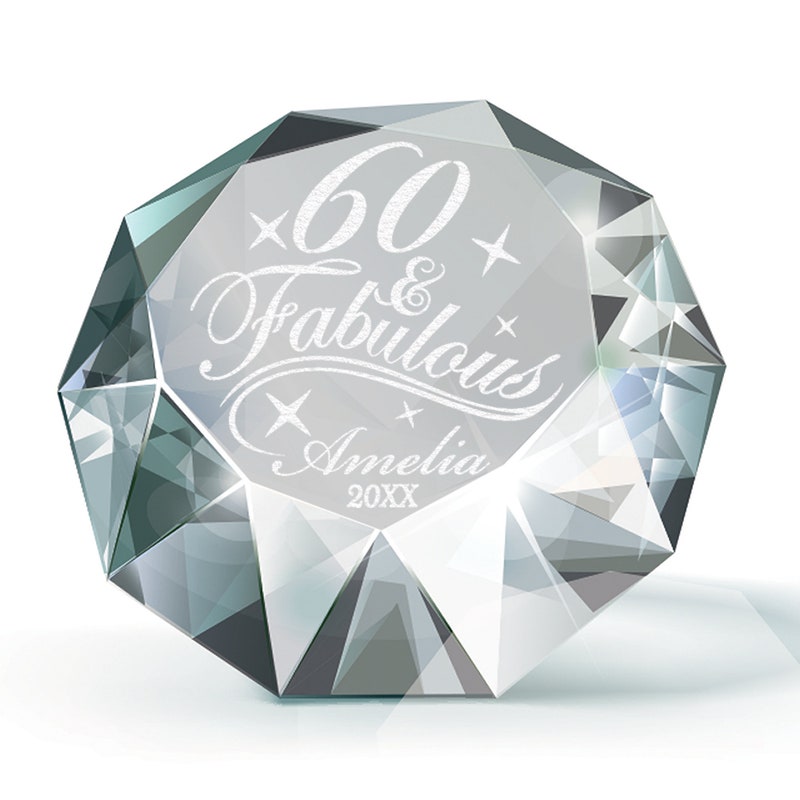 60th Birthday Diamond Decor - Etsy