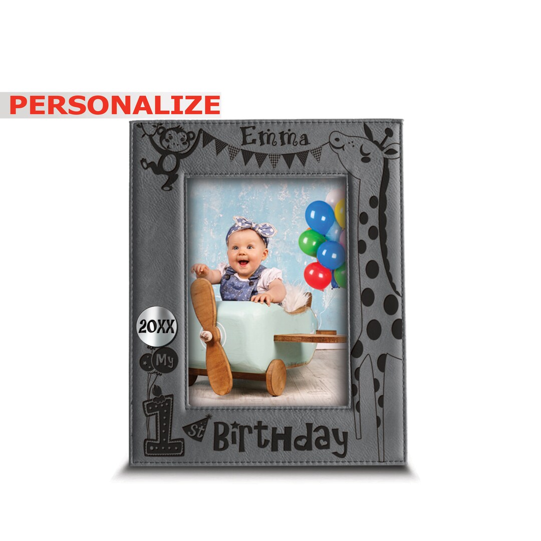 Personalized-my FIRST Birthday Picture Frame- Personalize Picture Frame ...