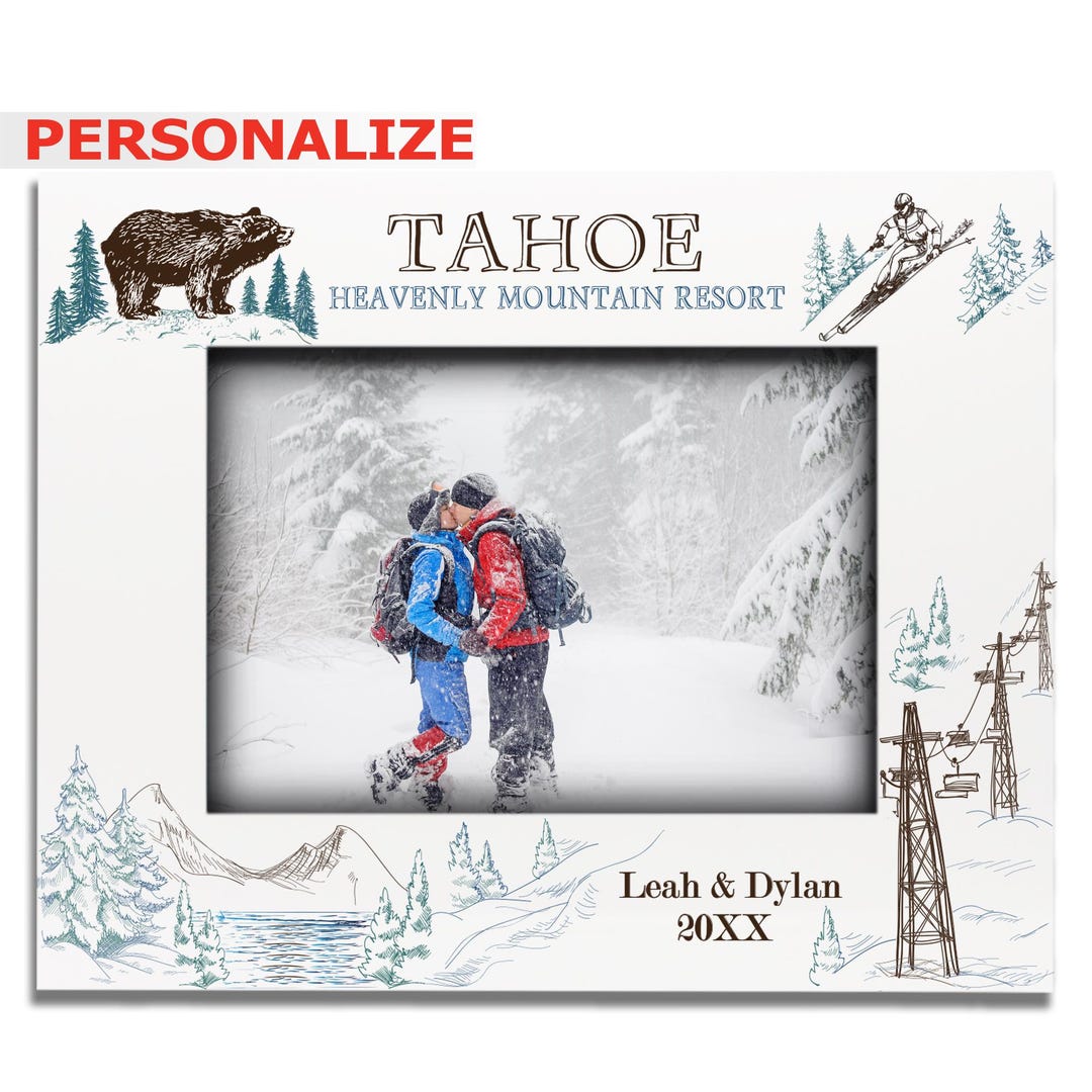 PERSONALAZE- Tahoe, California Mountain - Vacation Picture Frame ...