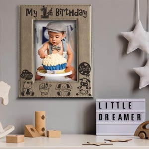 Personalized-my FIRST Birthday Picture Frame- Personalize Picture Frame ...