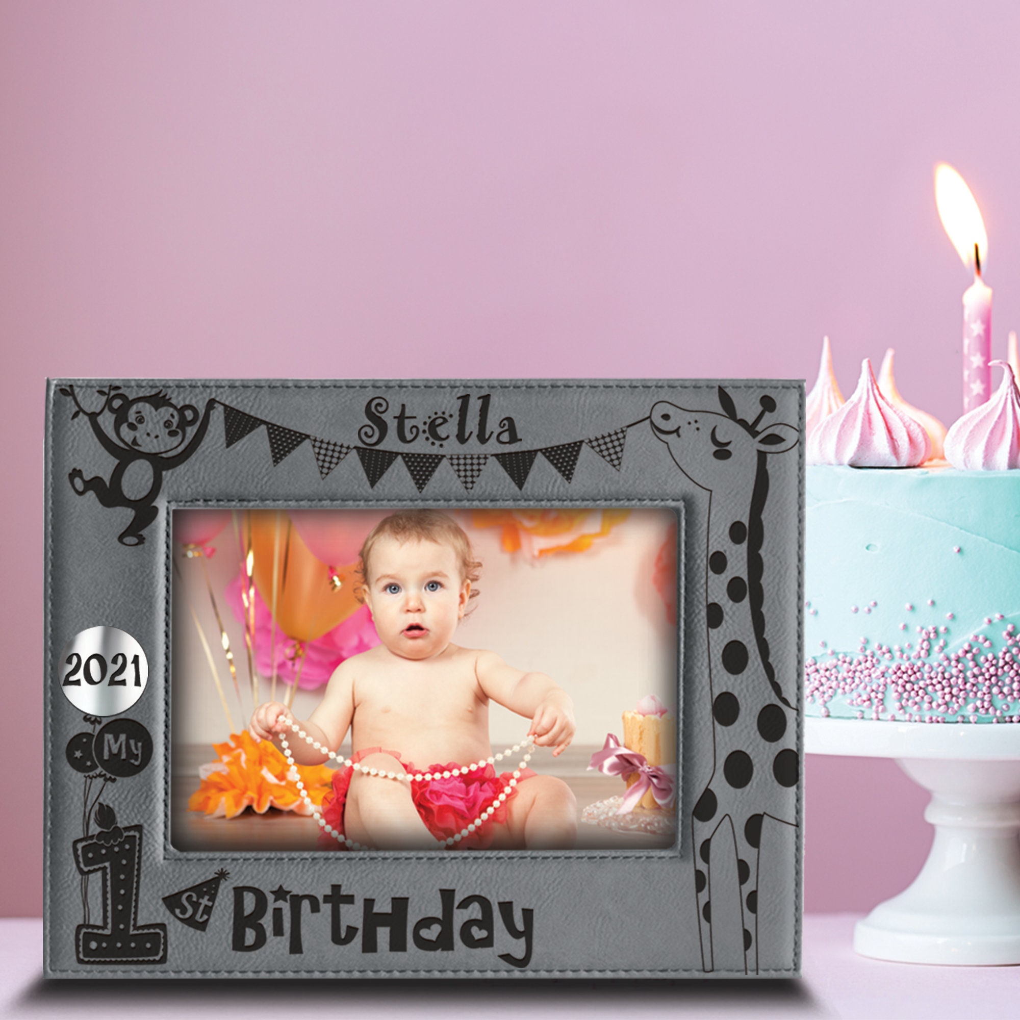 Personalized-my FIRST Birthday Picture Frame Personalize - Etsy