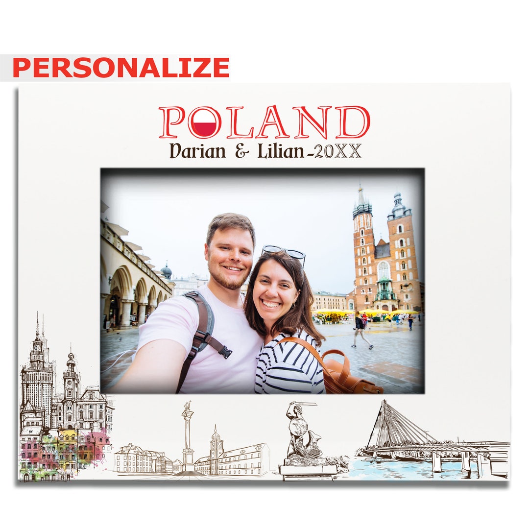 Personalize-poland Theme Picture Frame-wedding, Honeymoon, Vacation ...