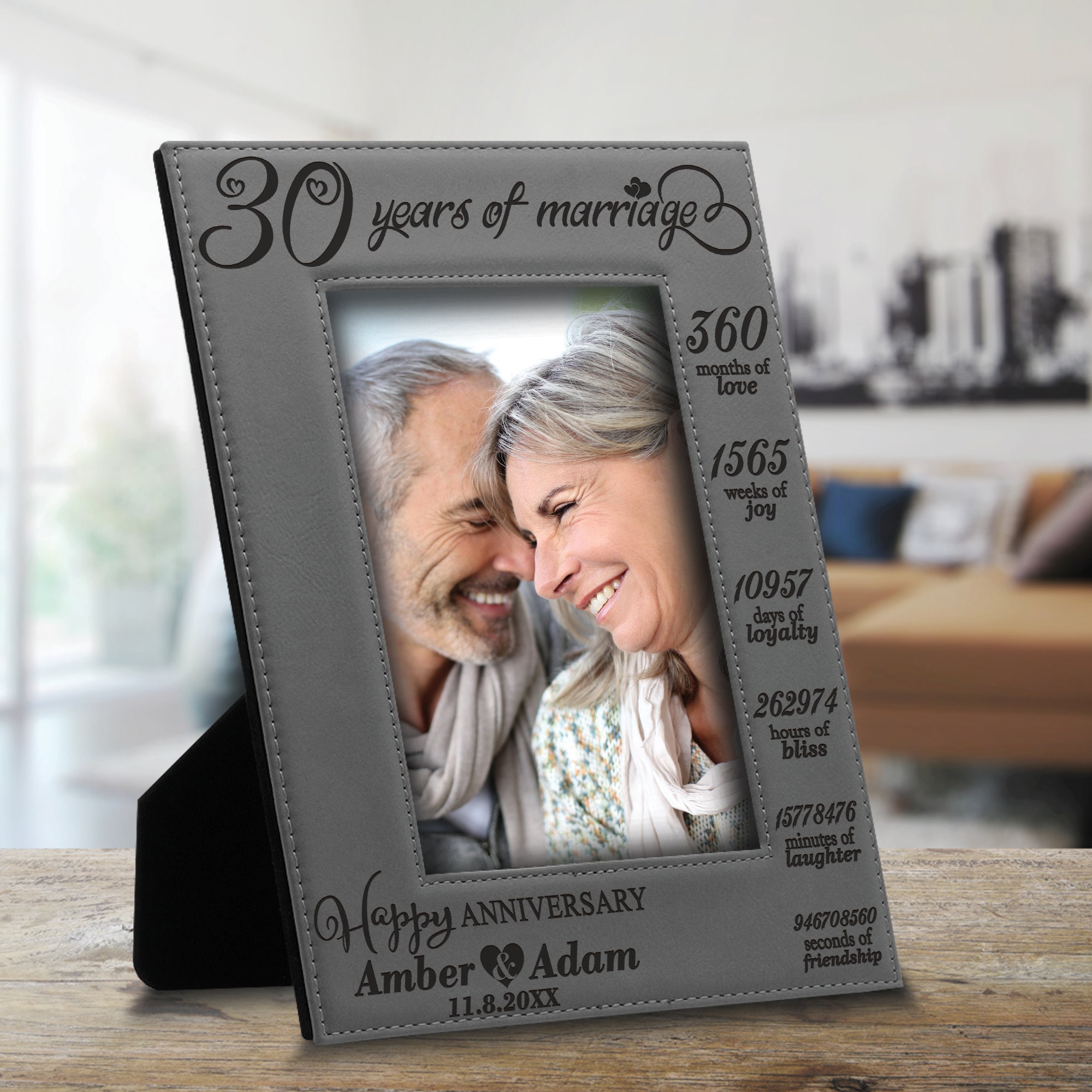PERSONALIZE-30 Years of Marriage Happy 30th | Etsy