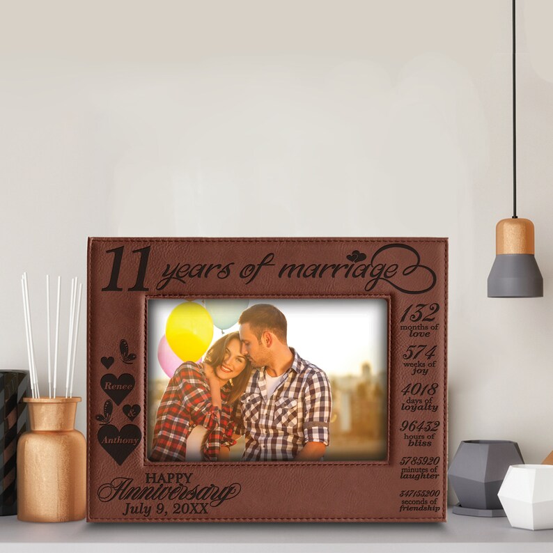 PERSONALIZE-11 Years of Marriage Happy 11th - Etsy