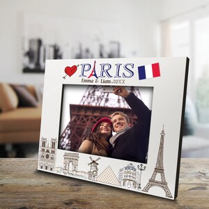Personalize-paris Picture Frame-wedding, Honeymoon, Vacation in Paris ...