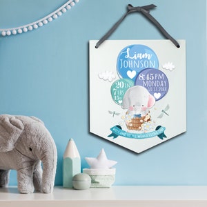PERZONALIZE_ Birth Announcement Sign-nursery Décor, Newborn Stats ...