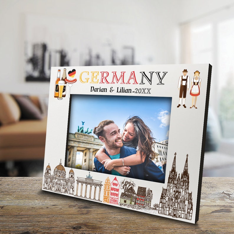 Personalized Germany Picture Frame: UV Print Travel Keepsake - Etsy
