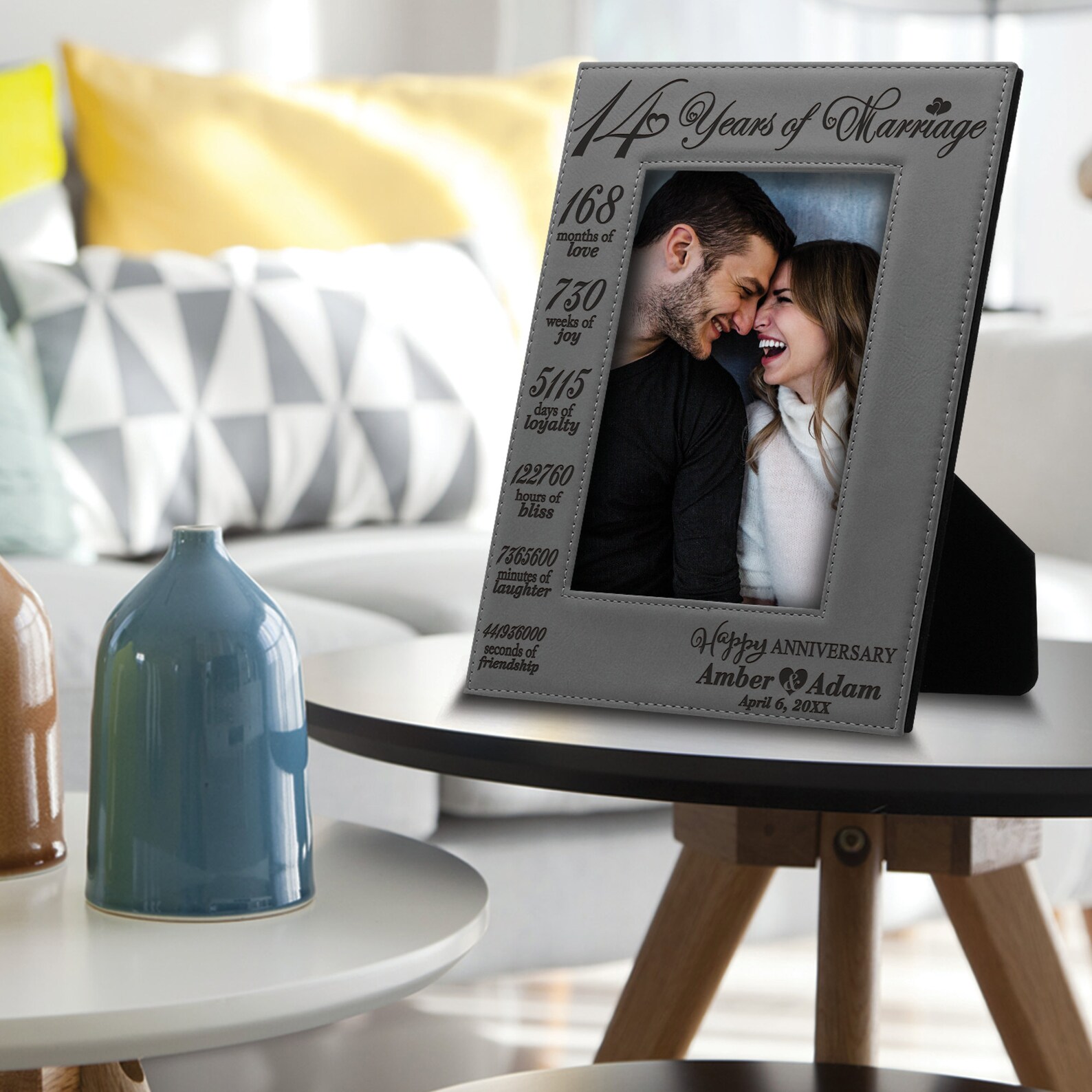 PERSONALIZE-14 Years Anniversary Picture Frame gift for 14th - Etsy