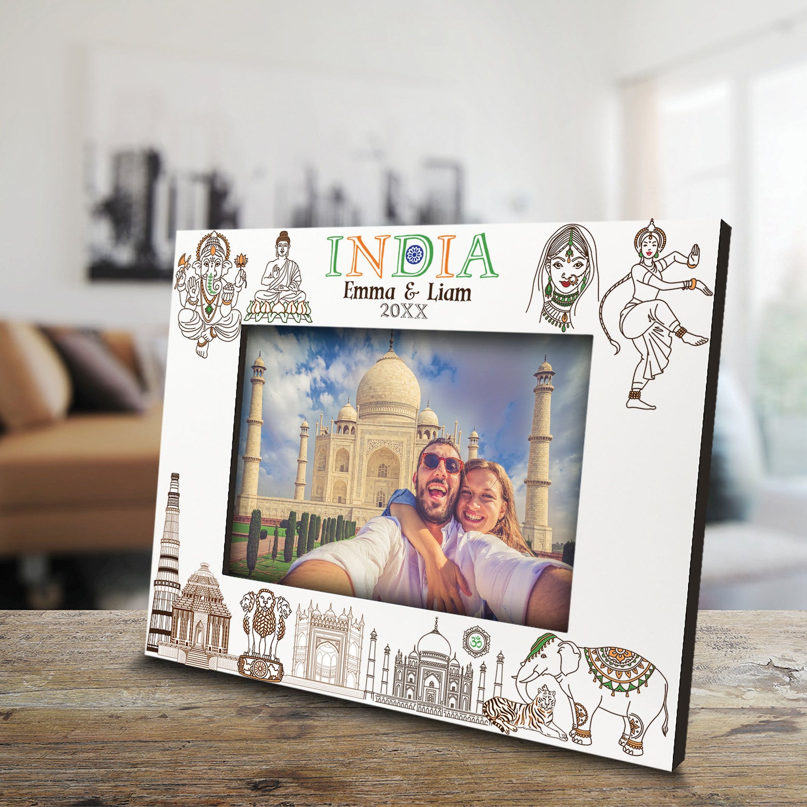 Personalize-india Themed Picture Frame-wedding, Honeymoon, Vacation ...