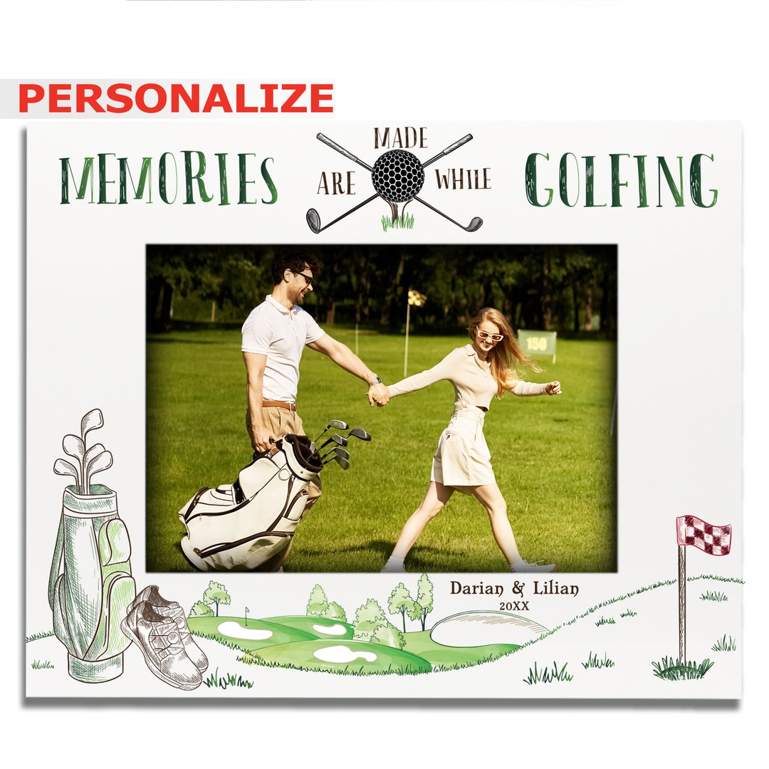 Personalaze-memories Are Made While Golfing Photo Frame-golf Theme ...