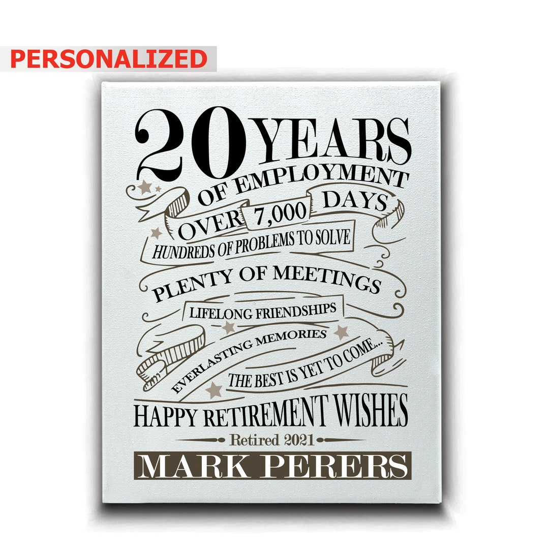 Personalize-retirement Keepsake-gift for the Soon-to-be Retiree ...