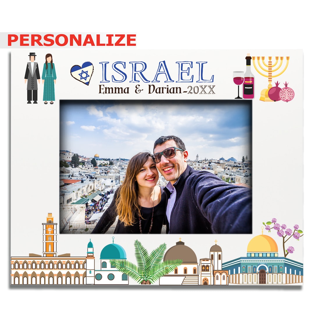 Personalize-israel Theme Picture Frame-wedding, Honeymoon, Vacation ...