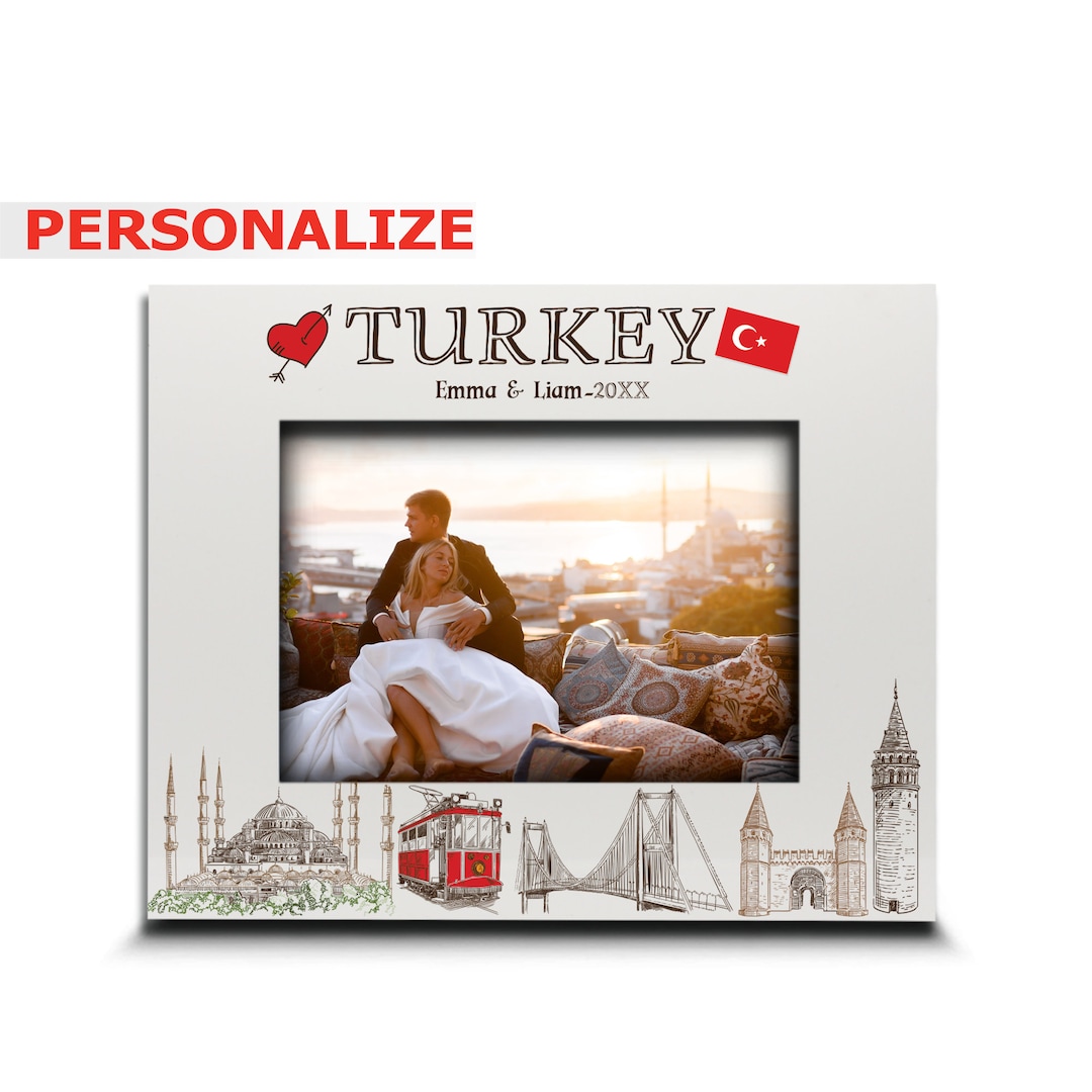 Personalize-turkey Picture Frame-wedding, Honeymoon, Vacation ...
