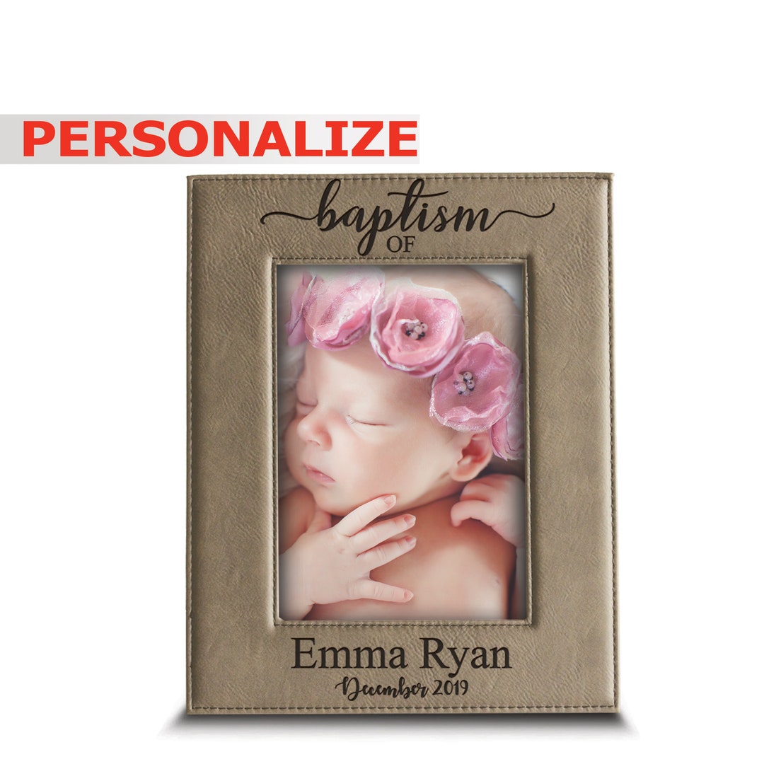 Personalize-baptism Picture Frame-baby Blessings Baptism Gift- Engraved ...