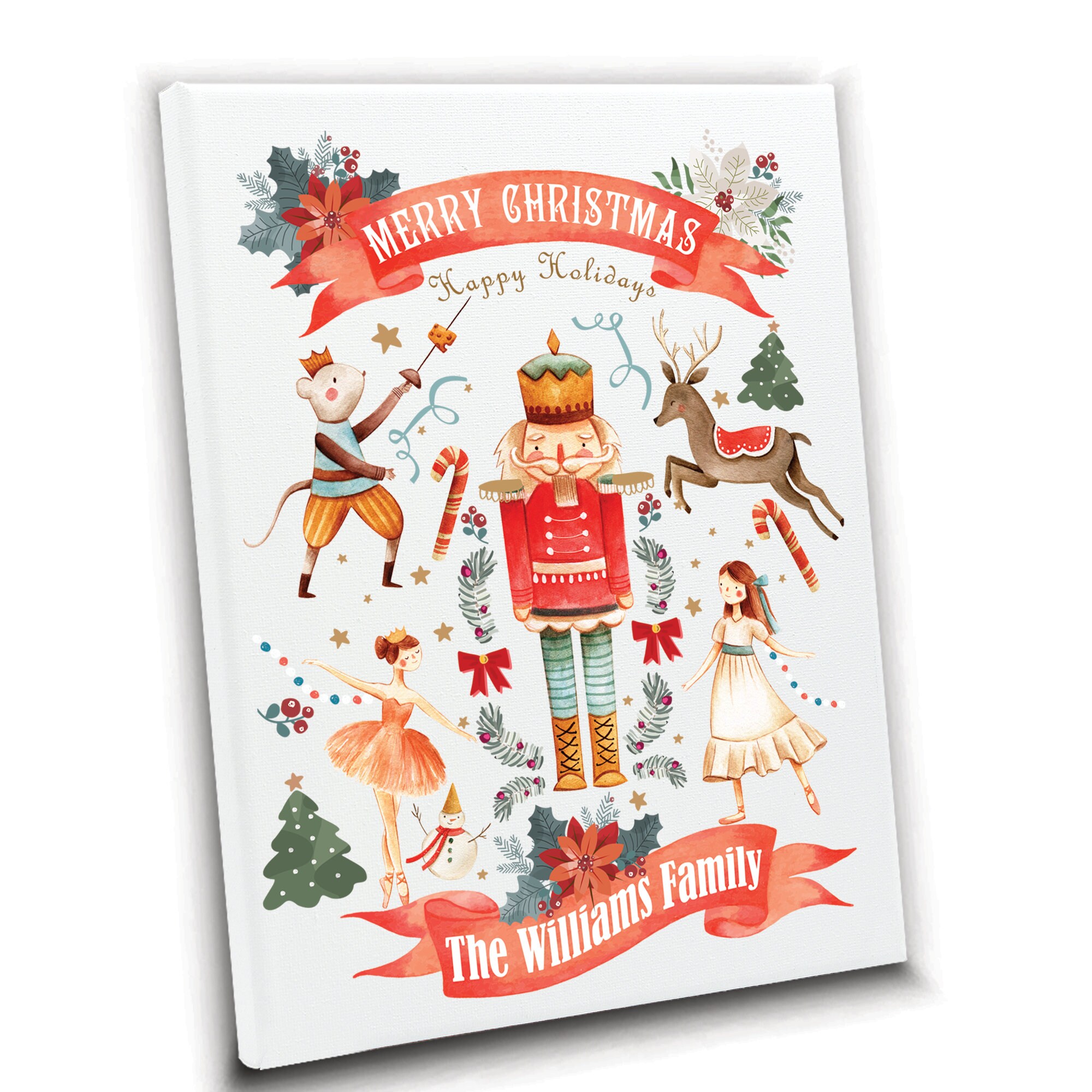 Personalized Nutcracker Christmas Canvas Art: Vintage Holiday Decor - Etsy