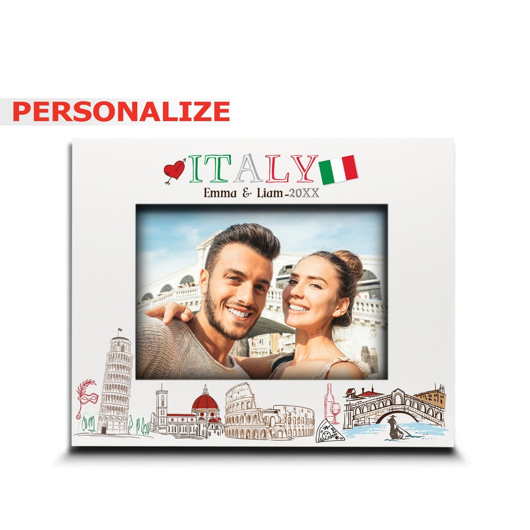 Personalize-italy Picture Frame-wedding, Honeymoon, Vacation, Adventure ...