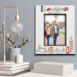 Personalize-london Picture Frame-wedding, Honeymoon, Vacation in London ...