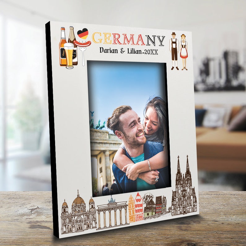 Personalized Germany Picture Frame: UV Print Travel Keepsake - Etsy