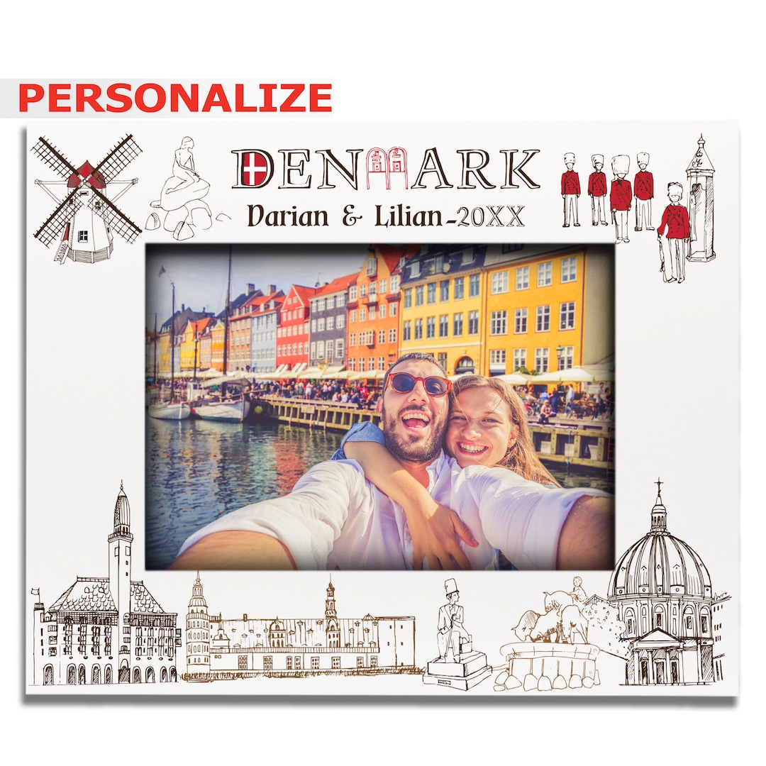 Personalize-denmark Theme Picture Frame-wedding, Honeymoon, Vacation ...