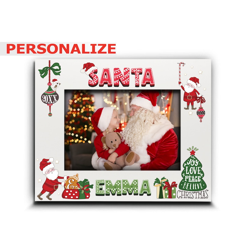 Santa Picture Frame - Etsy