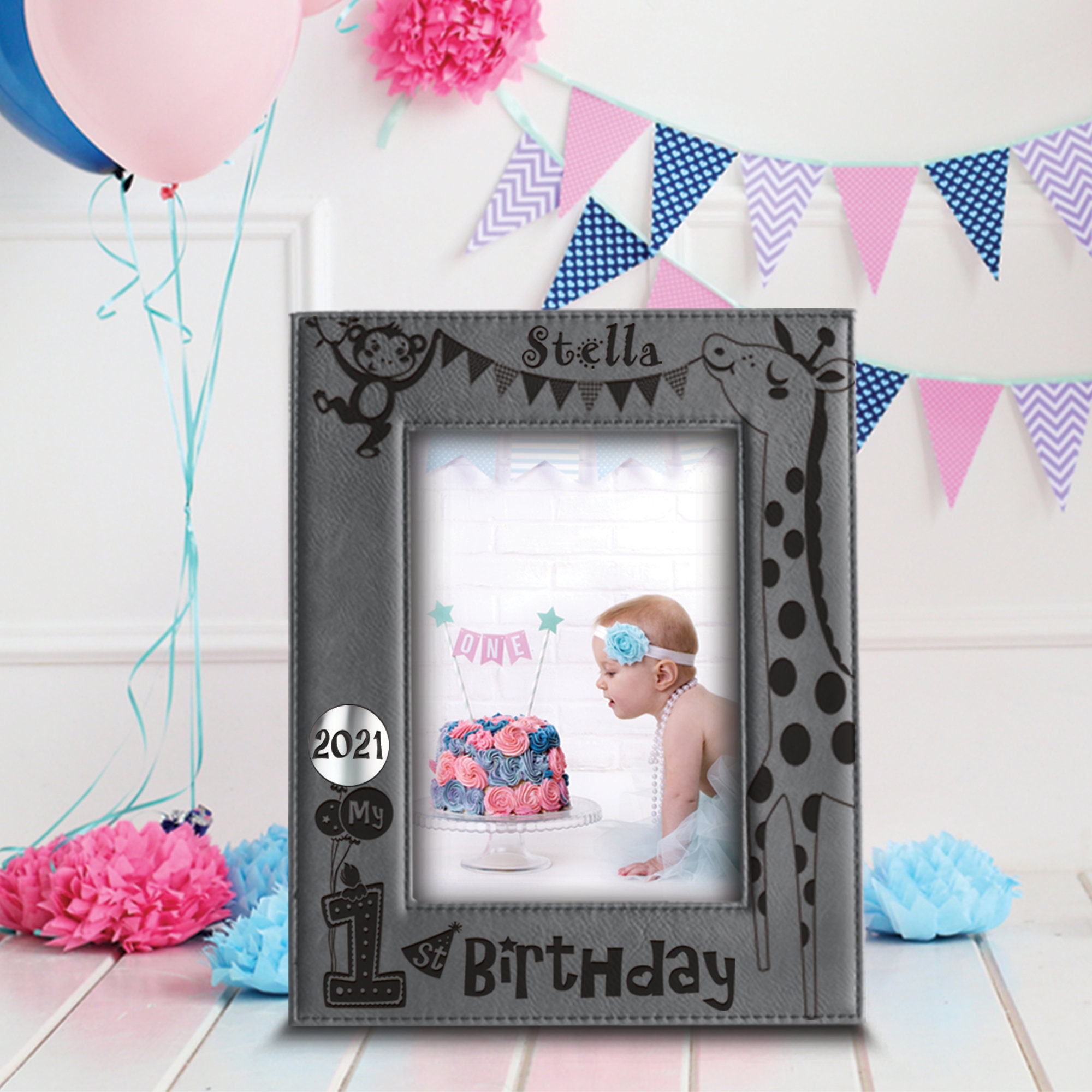 Personalized-my FIRST Birthday Picture Frame Personalize - Etsy