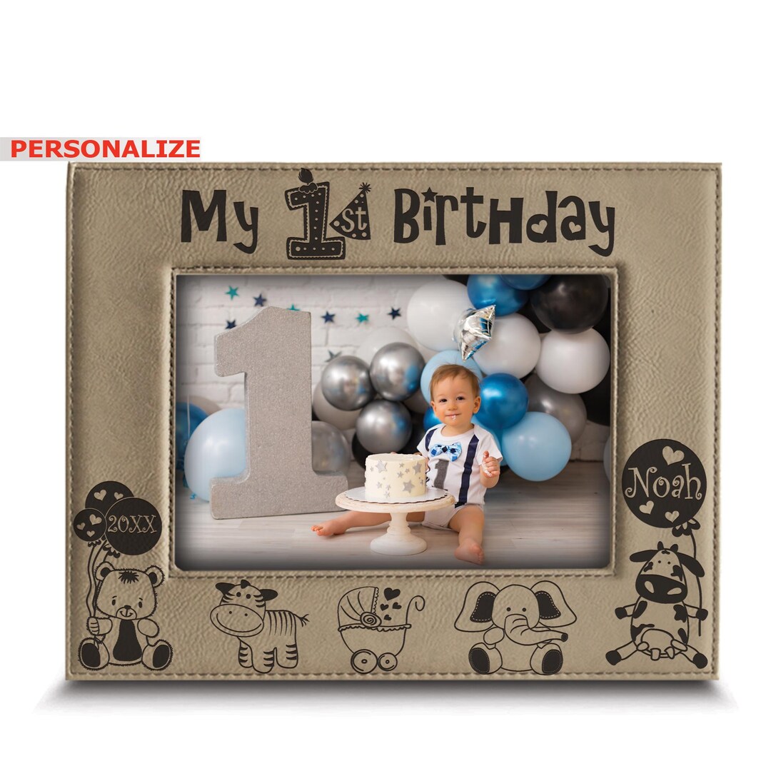Personalized-my FIRST Birthday Picture Frame- Personalize Picture Frame ...