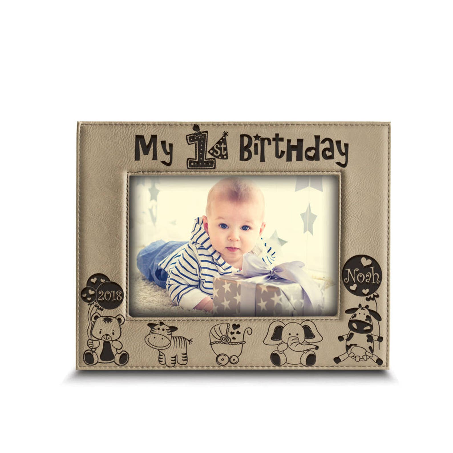 Personalized-my FIRST Birthday Picture Frame Personalize Picture Frame ...