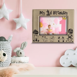 Personalized-my FIRST Birthday Picture Frame- Personalize Picture Frame ...