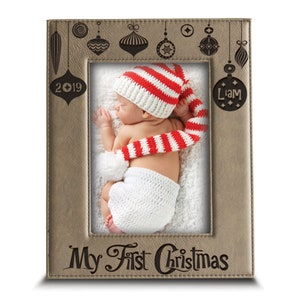 Personalized-my First Christmas Picture Frame-baby First Christmas ...