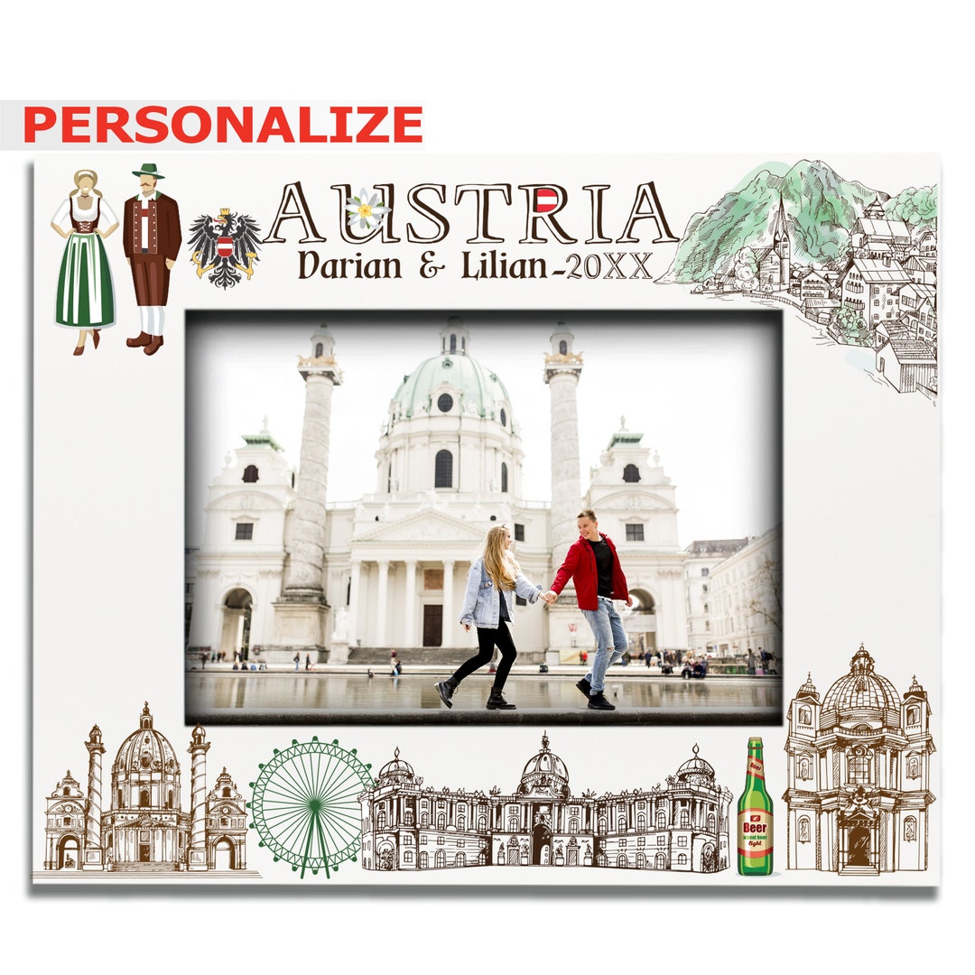 Personalize-austria Theme Picture Frame-wedding, Honeymoon, Vacation ...