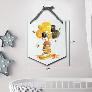 PERZONALIZE_ Birth Announcement Sign-nursery Décor, Newborn Stats ...