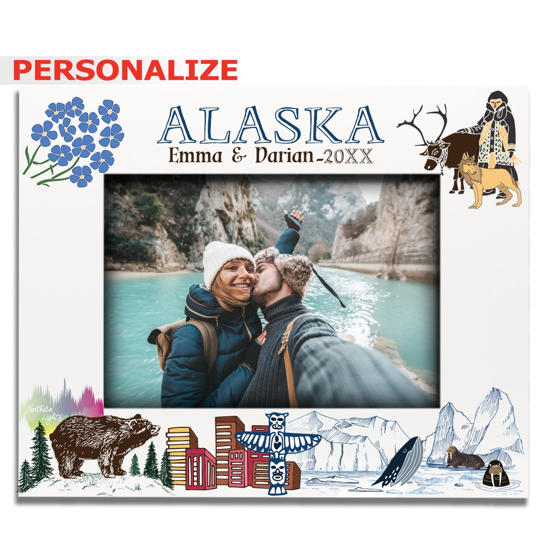 Personalized Alaska Picture Frame: UV Print Wedding Keepsake - Etsy