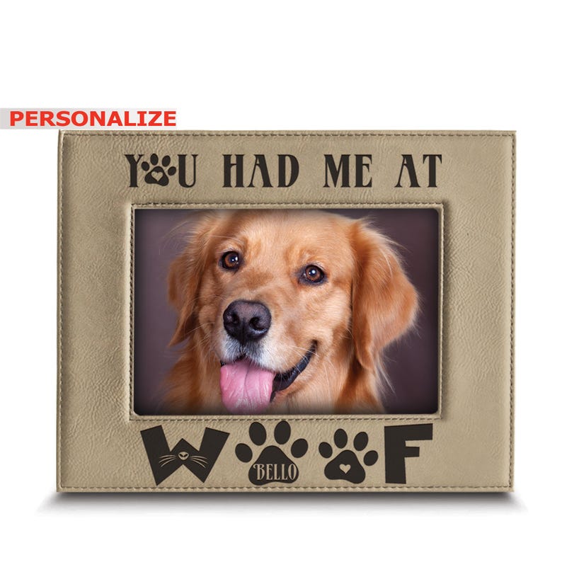 Personalized-you Had Me at Woof-dog Picture Frame-pet Frame-dog Lover ...