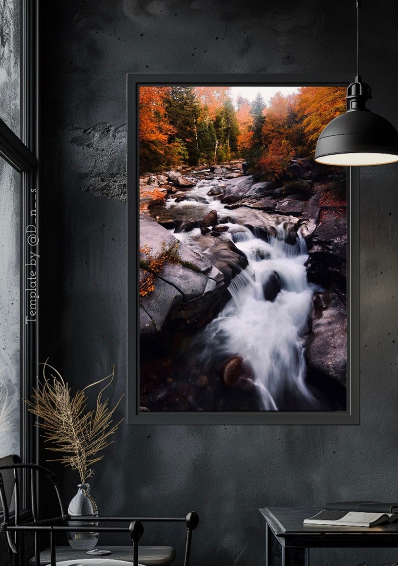 Autumn Falls, NH | Metal | Canvas | New England | Autumn | New ...